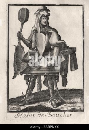 17th century Butcher Stock Photo - Alamy