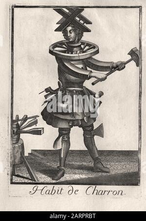 17th century Wheelwright Stock Photo - Alamy