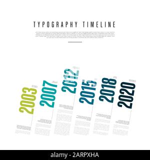 Vector Teal Infographic timeline report template with icons - retro ...