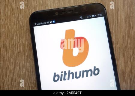 Bithumb logo on a smartphone Stock Photo - Alamy