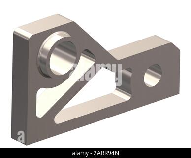 3d image of a mechanical cad part isolated on white Stock Photo - Alamy