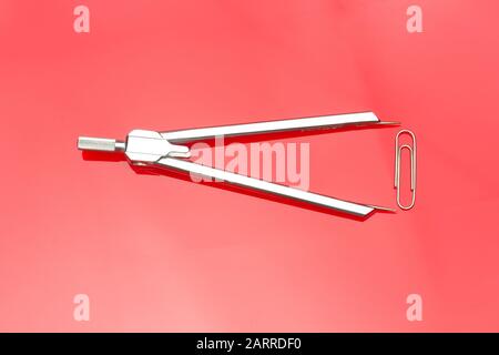 Compass object used by engineers, architects and technical professions ...