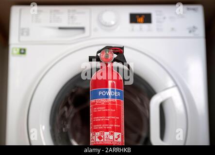 A Hotpoint washing machine which is on a recall list of fire-prone ...