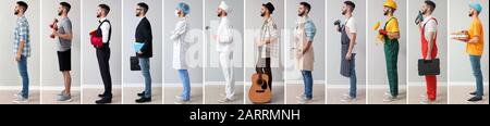 Collage with people in uniforms of different professions Stock Photo ...