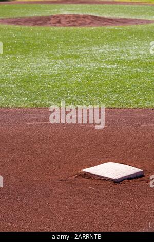 Baseball Home Plate and Pitcher Mount Stock Photo - Alamy