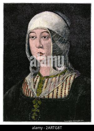 Portrait of Queen Isabella I of Castile Stock Photo - Alamy