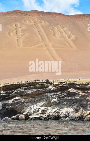 Paracas National Reserve. Archaeological site of Cerro Colorado. Peru ...