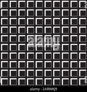 Square cells seamless pattern. Continuous background of 3d cell ...
