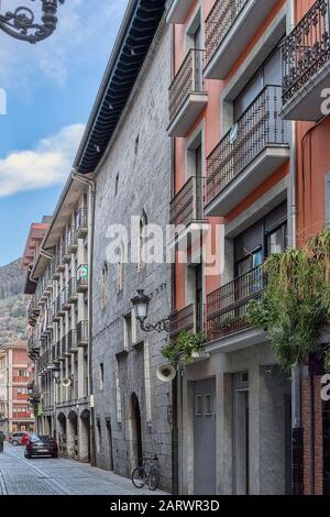 Medieval Basazabal Palace the oldest building in Azpeitia on the Urola ...