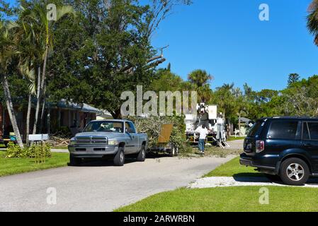ANNA MARIA ISLAND, FL - October 2, 2017:Aftermath of Hurricane Irma on ...
