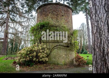 One of the two brick funnels used to draw air down to the railway ...