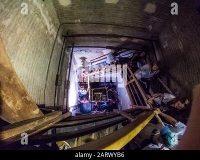 Bologna - Stairs of Torre Asinelli Stock Photo - Alamy