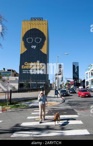 Giant billboard for Larry David's HBO show Curb Your Enthusiasm on the ...