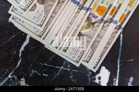US dollar money in marble background for business cash American money ...