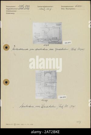 Drawing of a spray booth for sandblasting Date: undated Keywords: spray ...
