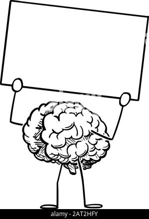 hand holding brain, vector illustration Stock Vector Image & Art - Alamy