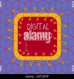Writing note showing Digital Billboard. Business concept for billboard ...