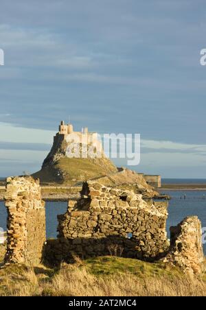 Osborne's Fort, Holy Island Stock Photo - Alamy