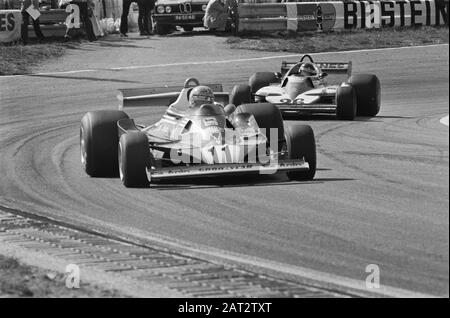 Lauda and Laffite at 1977 Dutch Grand Prix Stock Photo - Alamy