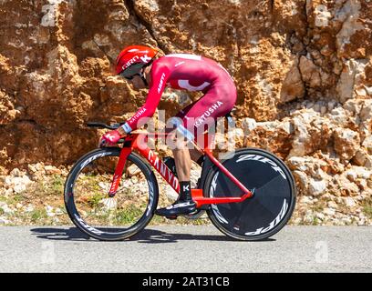 Katusha Team during the time trial Stock Photo - Alamy