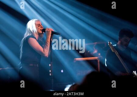 American rock band PVRIS, Lynn Gunn, Alex Babinski and Brian MacDonald ...