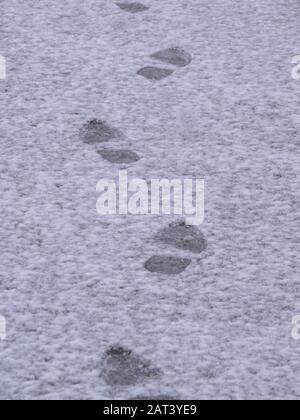 Snow in Filey North Yorkshire England United Kingdom U K Great Britain ...