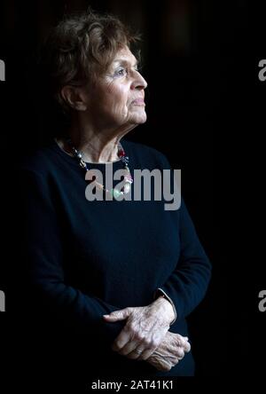 Holocaust survivor Janine Webber during an event at the Foreign ...
