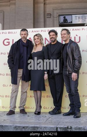 (L-R) Kim Rossi Stuart, Micaela Ramazzotti, Pierfrancesco Favino and ...