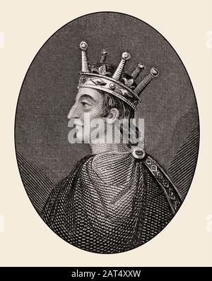 Anglo Saxon Britain. King Edgar 10th century Anglo-Saxon. Victorian ...