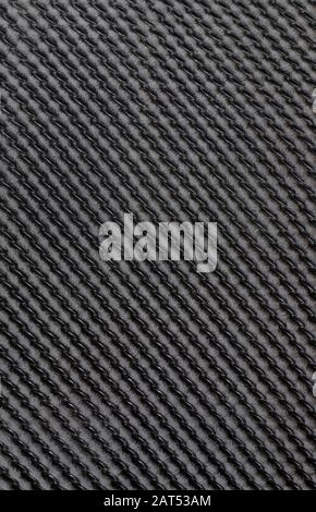 A close-up of a black rubber carpet top view Stock Photo - Alamy