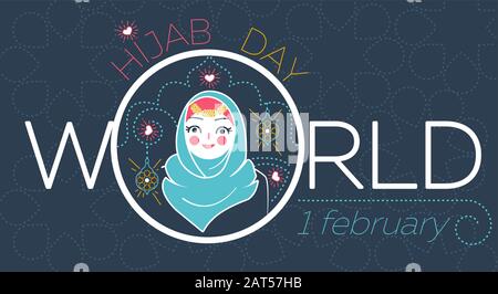 World hijab day. Abstract muslim woman in abaya. Faceless female ...