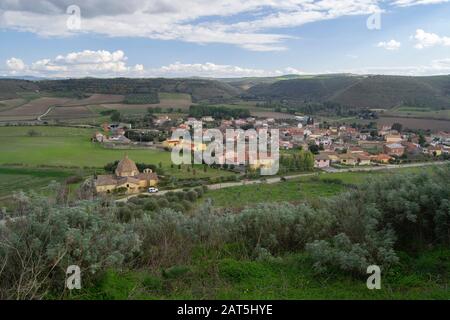 View of Las Plassas town Stock Photo - Alamy