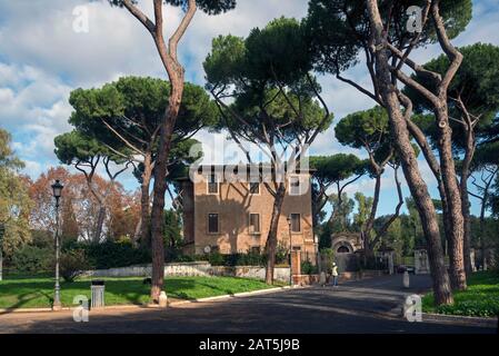 italy, rome, colle oppio (oppian hill) and colosseum Stock Photo - Alamy