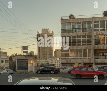 Jordan, Middle East, Amman. Skyscrapers of the Al Abdali district ...