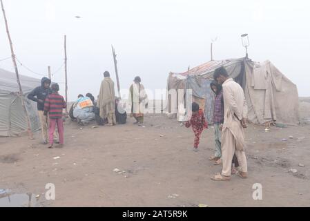 Pakistani poor children playing near river Ravi ahead of International ...