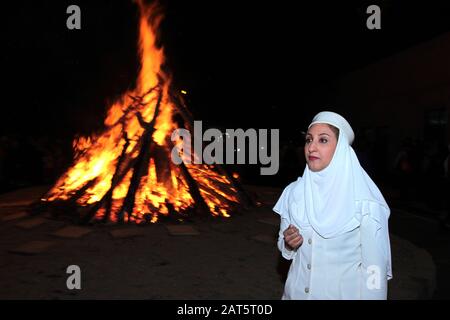 Tehran, Iran. 30th Jan, 2020. Sadeh, is an Iranian festival that ...