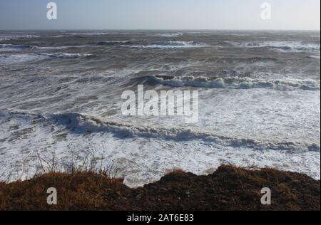 Winter water, wind and waves, Seaforth Nova Scotia Stock Photo - Alamy