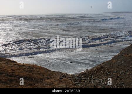 Winter water, wind and waves, Seaforth Nova Scotia Stock Photo - Alamy