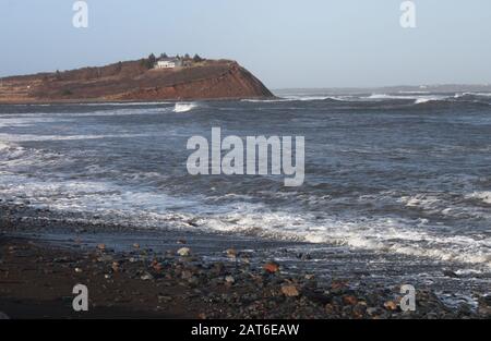Winter water, wind and waves, Seaforth Nova Scotia Stock Photo - Alamy