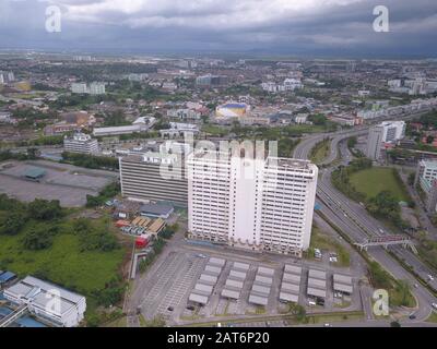 Kuching, Sarawak / Malaysia - October 20 2019: The buildings and ...