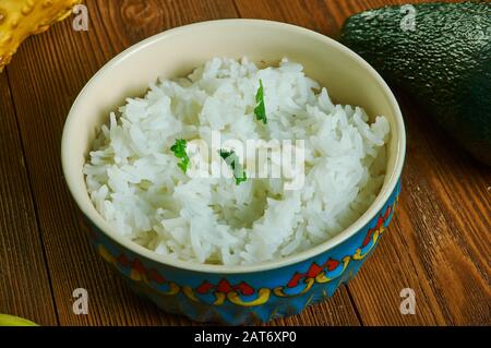 Wali wa Nazi, Coconut rice, Kenyan cuisine, Traditional assorted ...