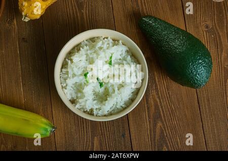 Wali wa Nazi, Coconut rice, Kenyan cuisine, Traditional assorted ...