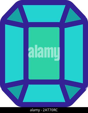 Topaz icon vector. Isolated contour symbol illustration Stock Vector ...