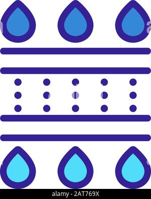 Aquifer layers icon vector. Isolated contour symbol illustration Stock ...
