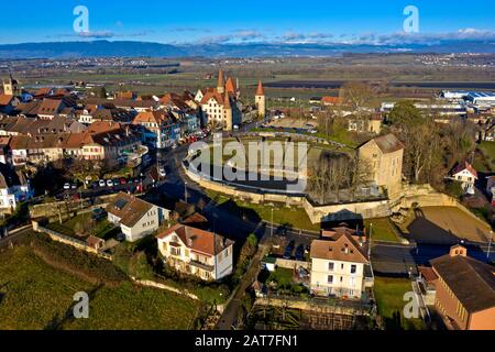 Roman theatre of Aventicum, Avenches, Vaud, Switzerland Stock Photo - Alamy