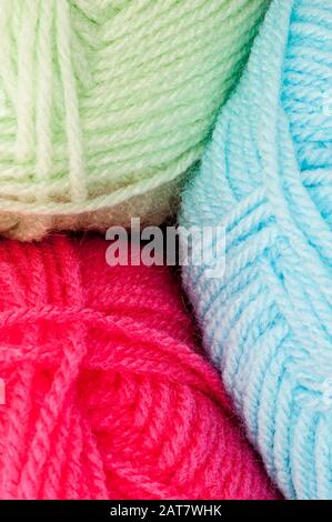 Closeup of three skeins with yarn on tailor mat Stock Photo - Alamy