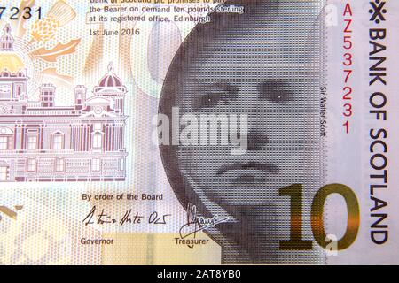 Bank of Scotland Ten Pound Note Note Depicting Glenfinnan Viaduct Stock ...