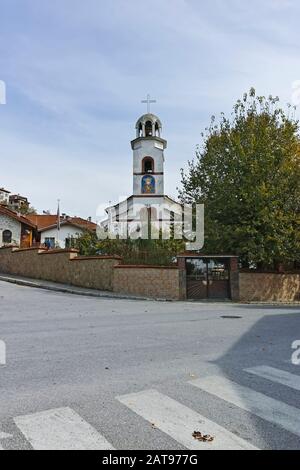 DEVIN, BULGARIA - OCTOBER 13, 2018: Panorama of center of Spa Resort of ...