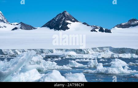 Stunning coastal landscapes along the Tabarin peninsula in the ...