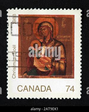 Postage stamp of Canada - Christmas/Noel Stock Photo - Alamy